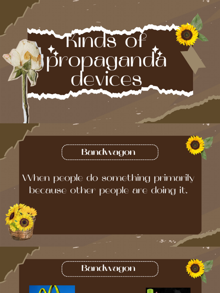 Types of Propaganda Techniques | PDF | Propaganda | Fallacy