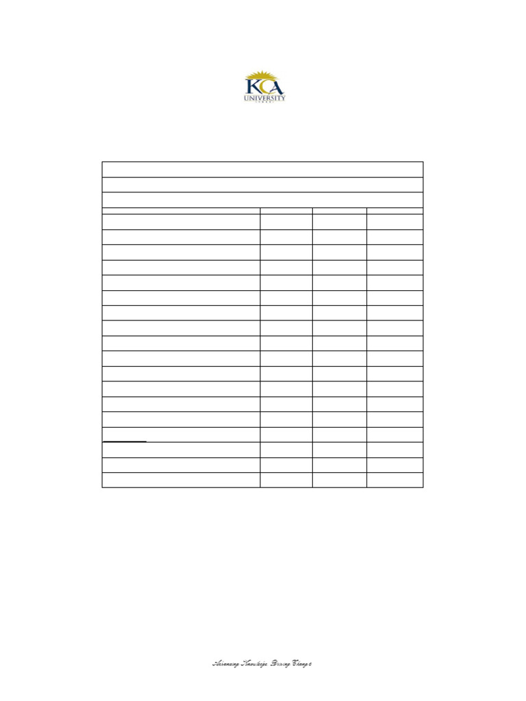 KCAU 2024/2025 Fees Structure Overview | PDF | Banks | Banking