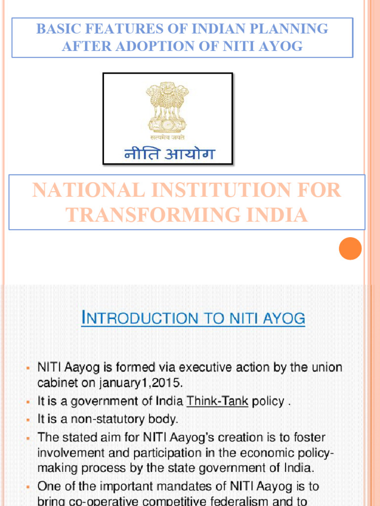 NITI Ayog | PDF