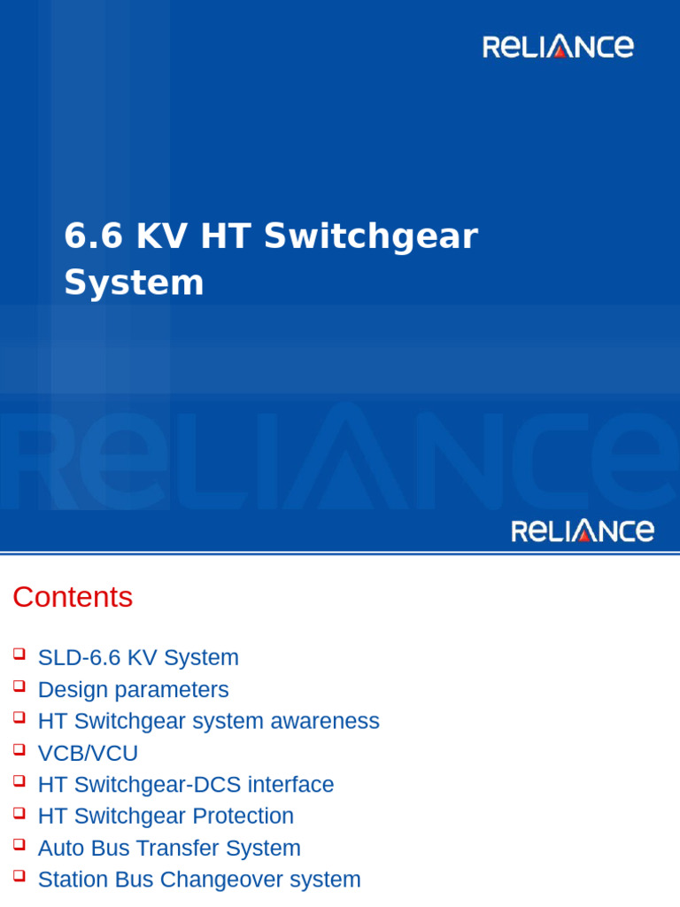HT Switchgear Protection | PDF | Relay | Electronics