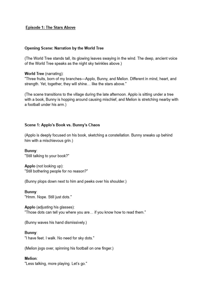 Episode 1 - The Start | PDF