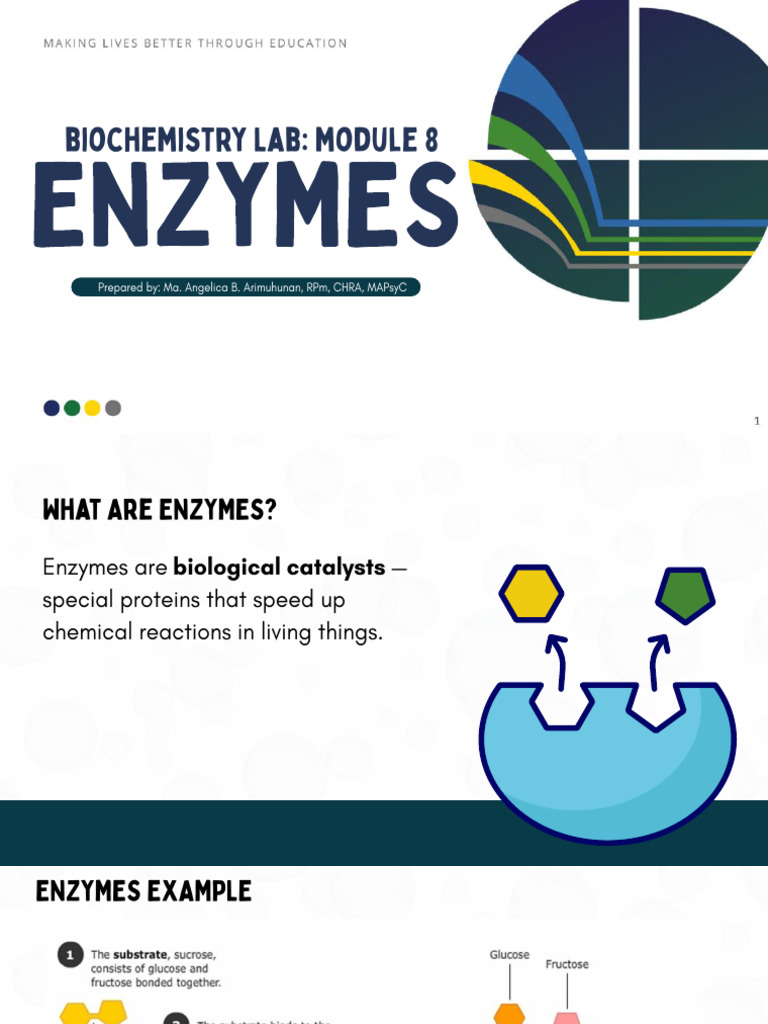 Biochem-Lab Module-8 Enzymes | PDF
