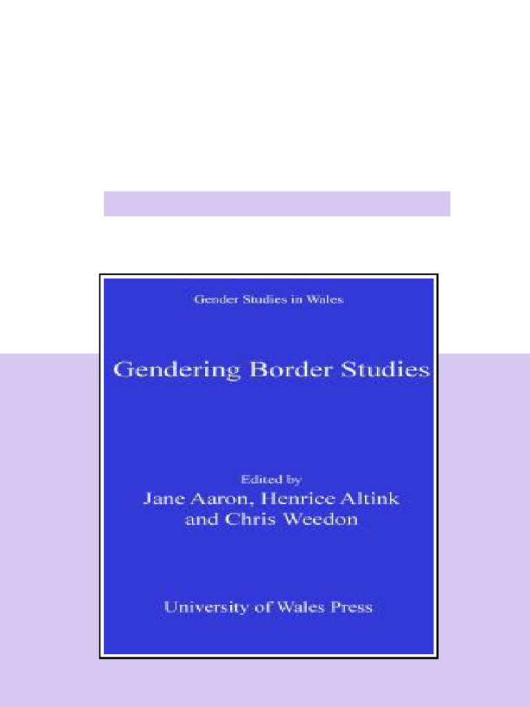 (Ebook) Gendering Border Studies by Jane Aaron; Henrice Altink; Chris ...