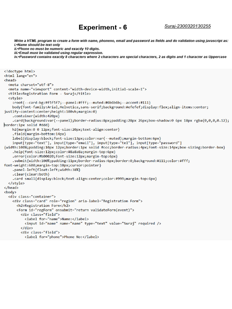 Web Exp 6 Merged | PDF | Http Cookie | Password