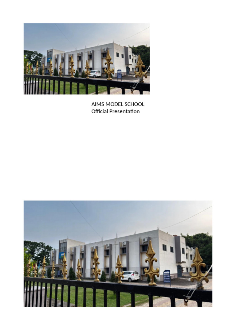 AIMS Model School With Images (1) | PDF