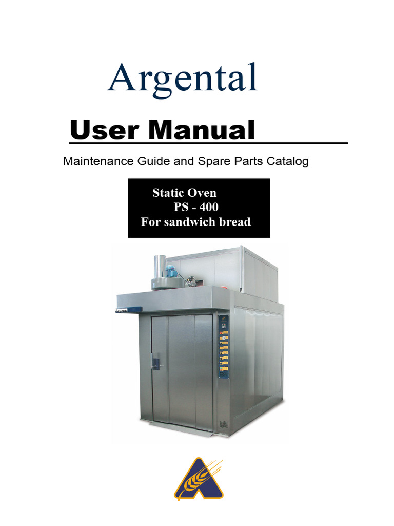 Argental PS-400 Oven User Manual | PDF | Combustion