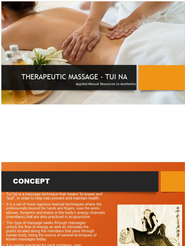 Tui Na: Therapeutic Massage Benefits | PDF | Massage | Medical Specialties
