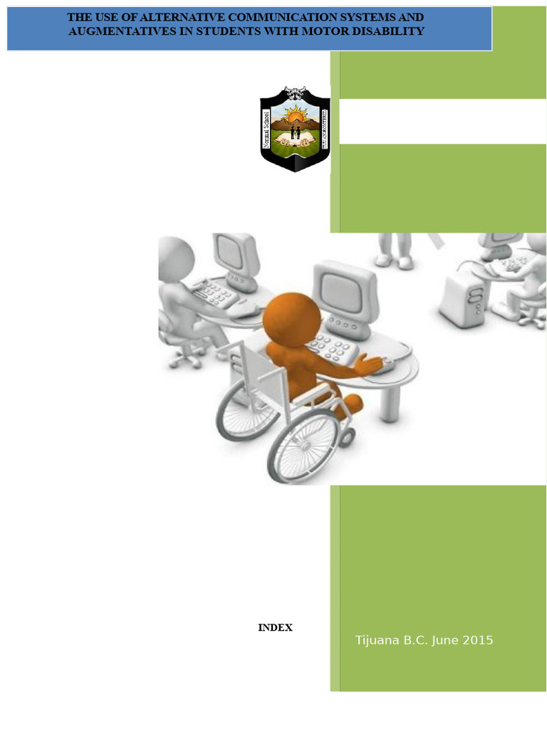 Augmentative Communication for Motor Disabilities | PDF | Communication ...