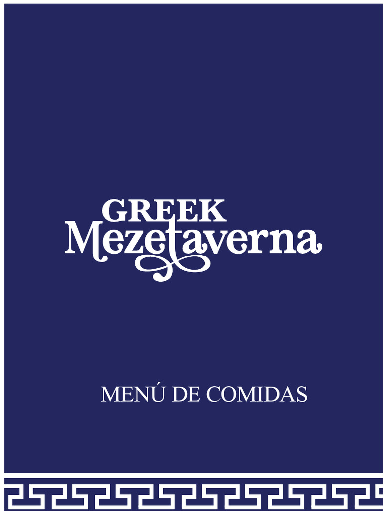 Menú de Comidas Griegas Variadas | PDF | ensalada | Salsa