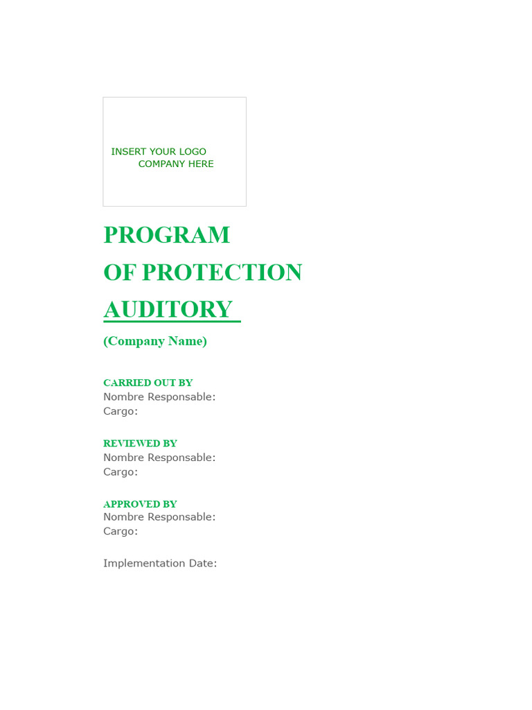 Hearing Protection Program Guidelines | PDF | Noise | Workplace