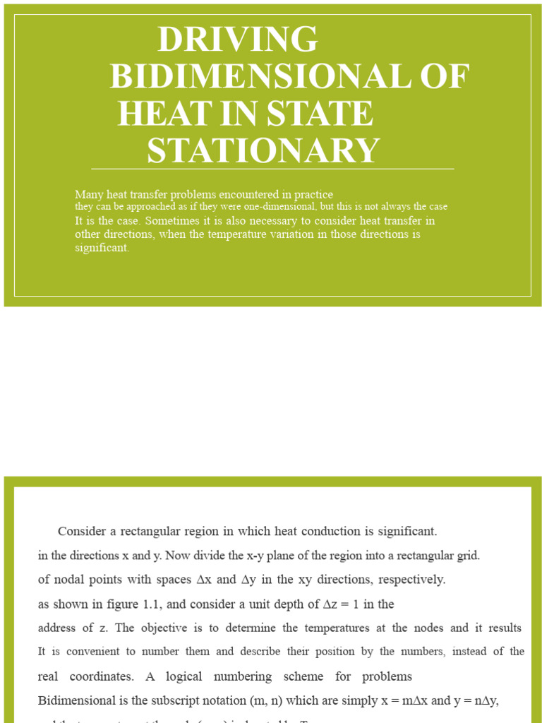 Two-Dimensional Heat Conduction in Steady State | PDF | Heat Transfer ...