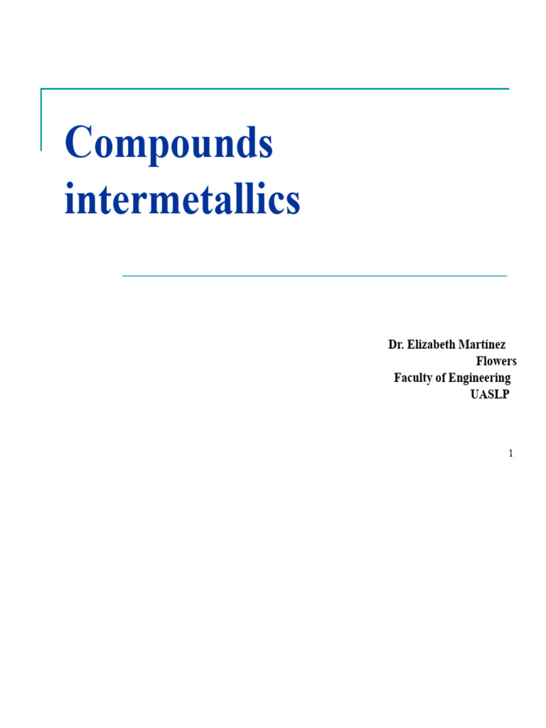 03-General Concepts-Intermetallics-Transfer 3 Phases | PDF | Chemical ...