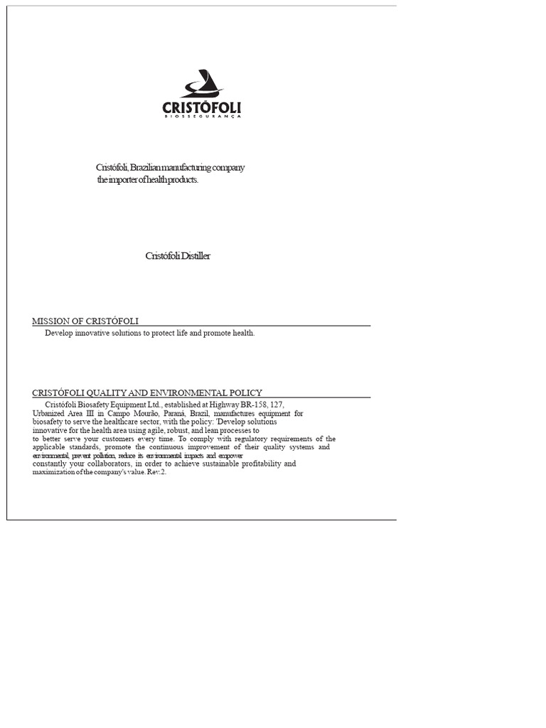 Cristófoli Distillation Manual Port. Rev.5-2020 - MPR.00232 | PDF ...