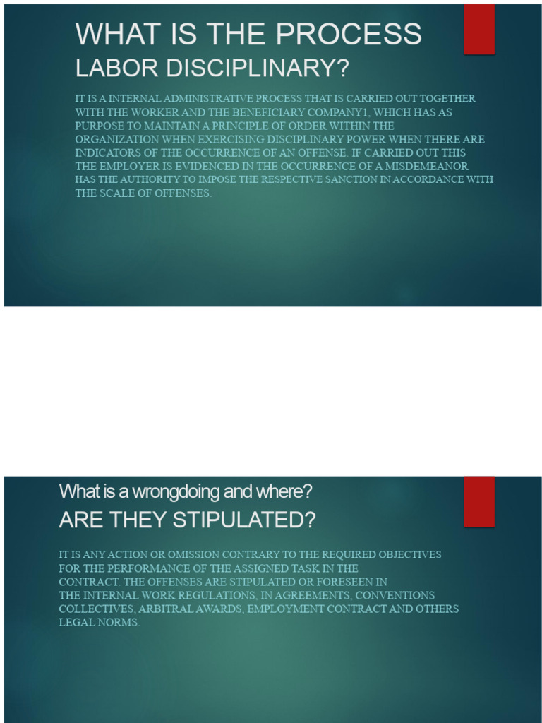 Understanding Labor Disciplinary Process | PDF | Employment | Justice