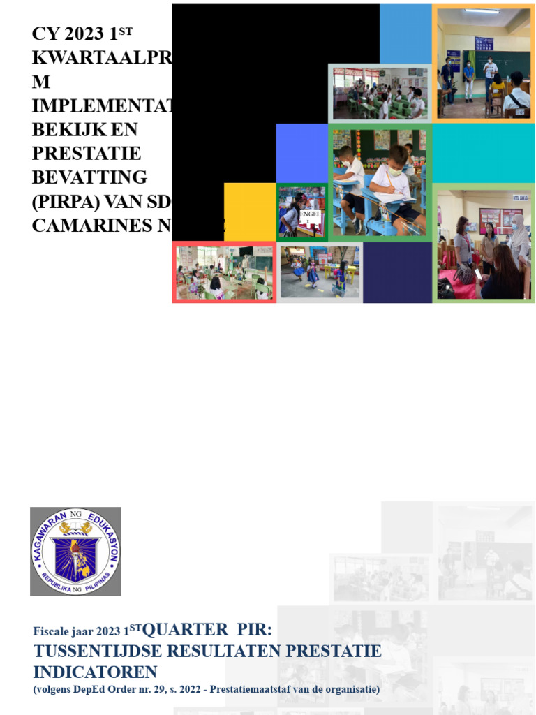 PIRPA ReportingTemplate Algemene Presentatie Voor Scholen Districten | PDF