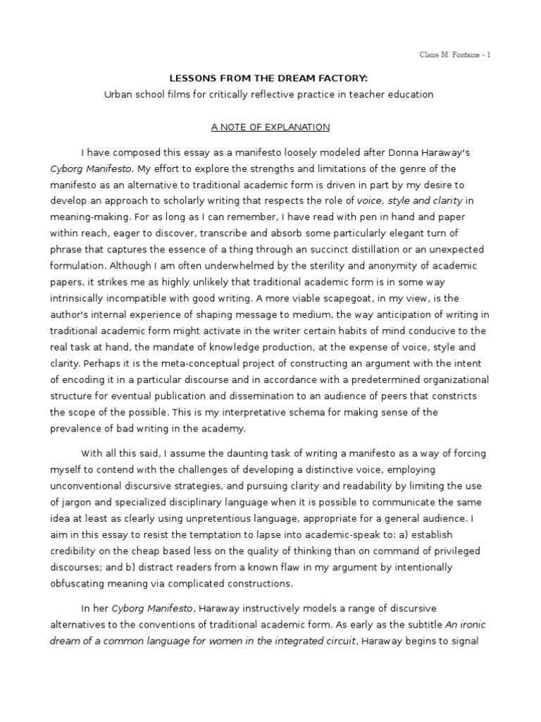 Lessons From The Dream Factory | PDF | Teacher Education | No Child ...