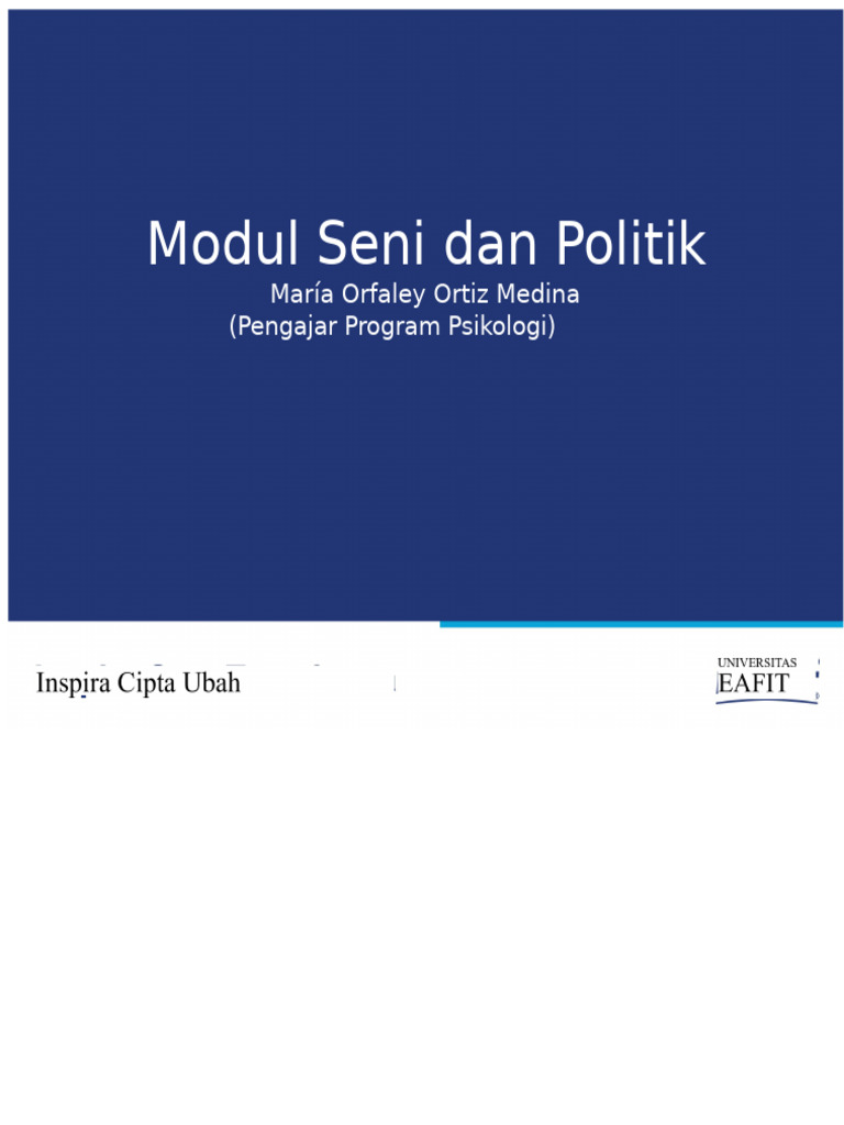 Seni dan Politik: Hubungan Dinamis | PDF