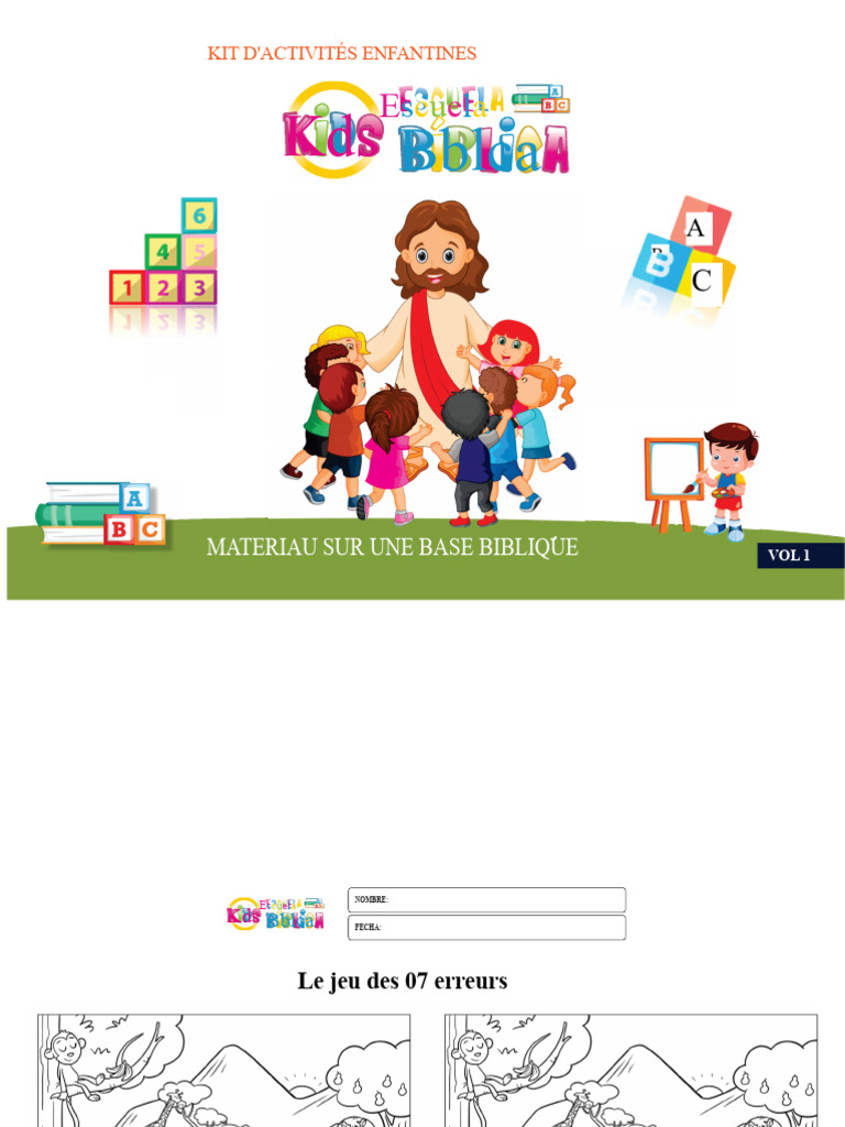 Activités bibliques pour enfants Vol 1 | PDF | Moïse | Textes religieux