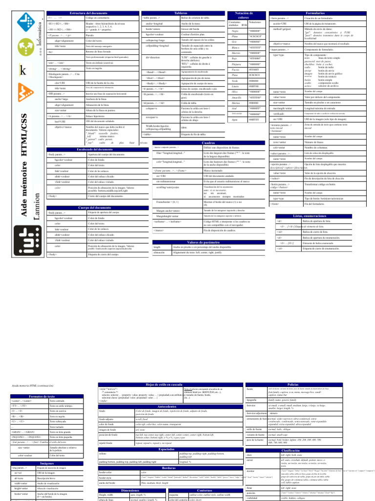 curso HTML-CSS | PDF | Hipervínculo | Ingeniería de software