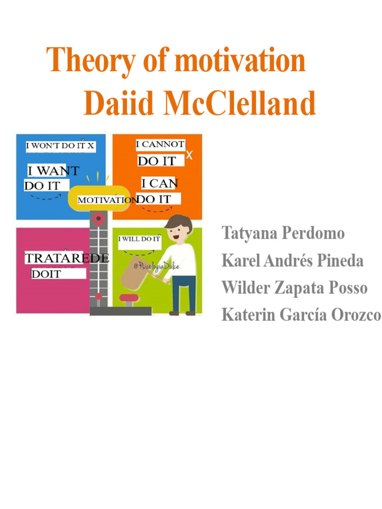 Motivation Theory McClelland.pptx | PDF | Motivational | Motivation