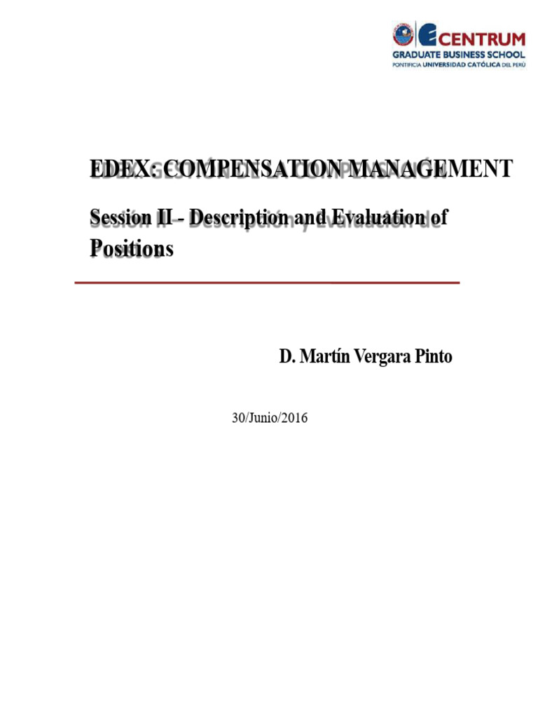 S2-Job Description and Evaluation - Version AV PDF | PDF | Evaluation ...