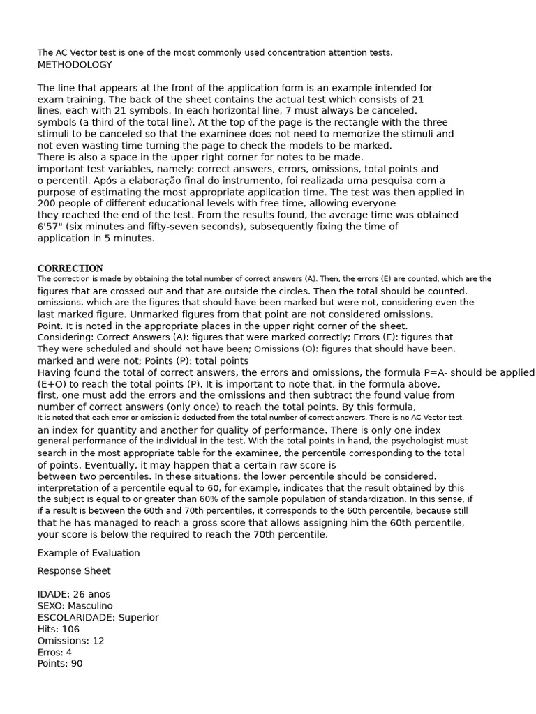The AC Vector Test is one of the most commonly used tests for ...