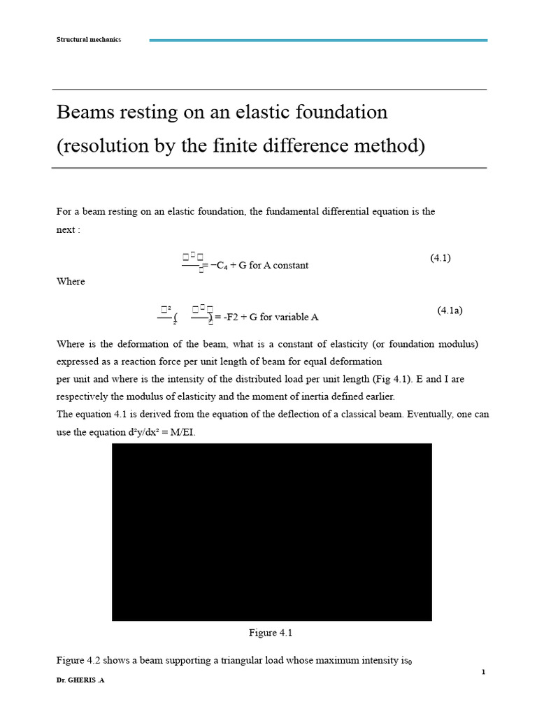 beam on elastic ground | PDF | Elasticity (Physics) | Beam (Structure)