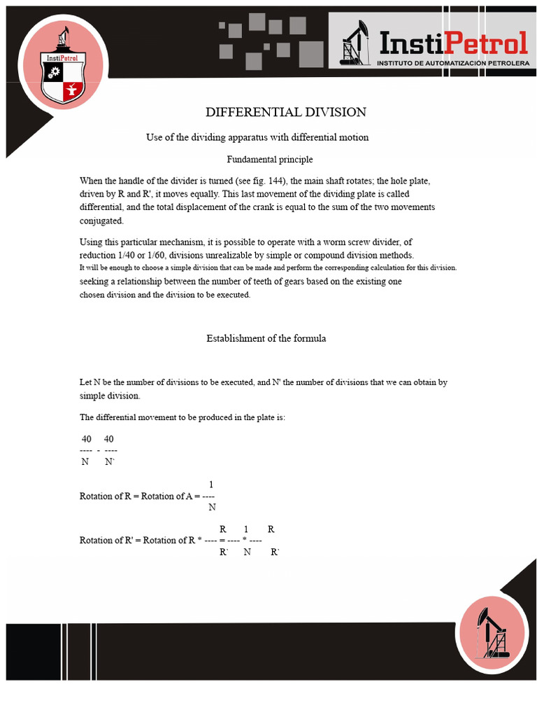 DIFFERENTIAL DIVISION Mechanics 3 PDF | PDF | Gear | Mathematics