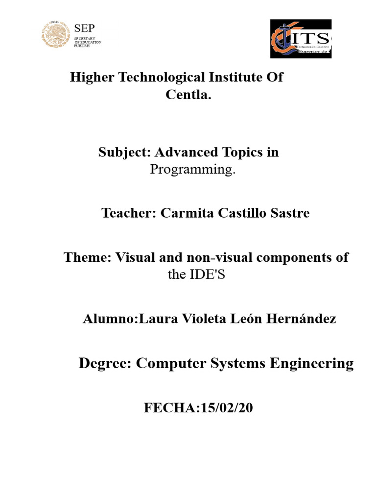 Visual and Non-Visual Components | PDF | Integrated Development ...