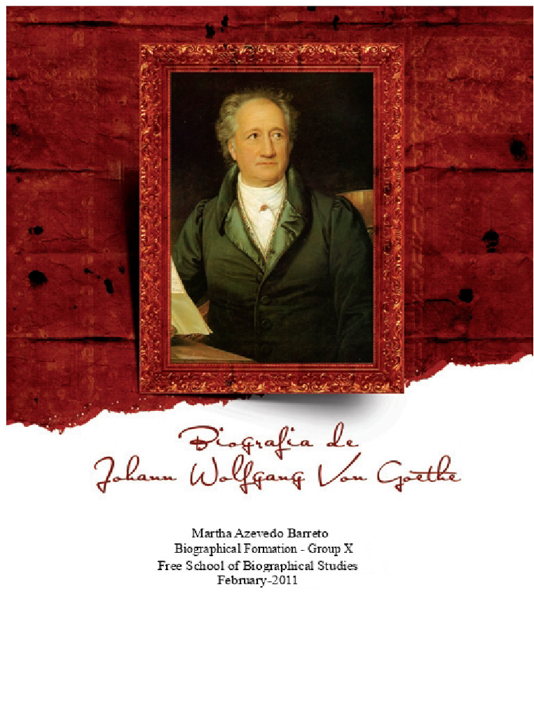 Goethe - Final Biography PDF | PDF | Johann Wolfgang Von Goethe ...