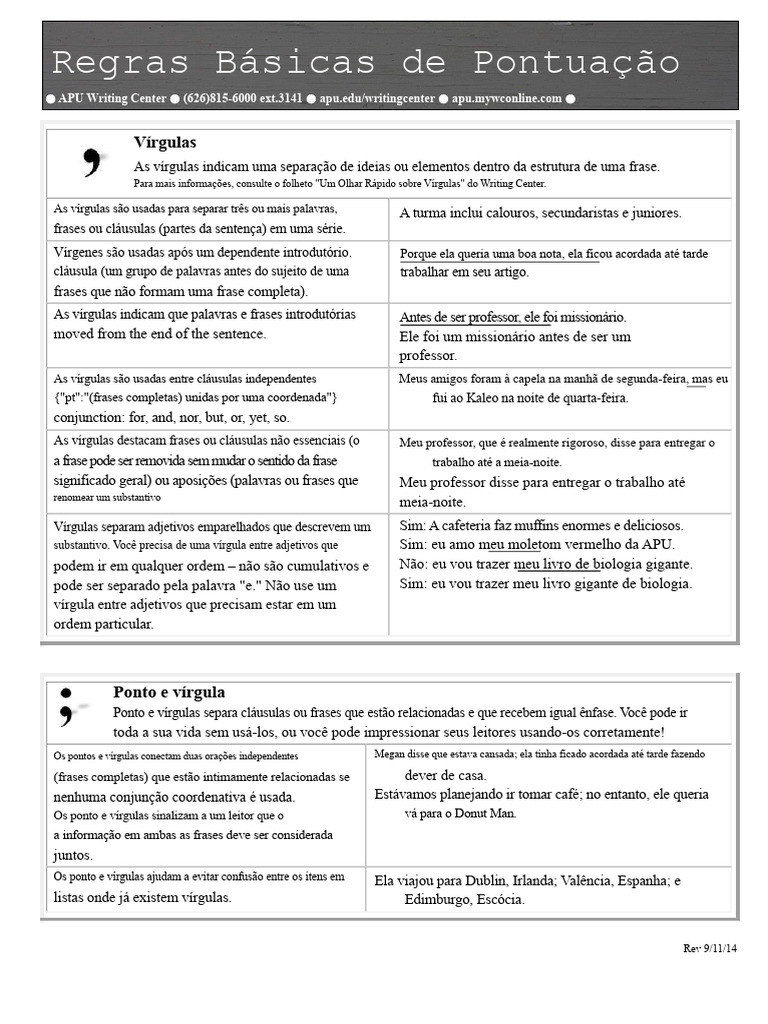 Regras de Pontuação: Vírgulas e Mais | PDF | Pronome | Aspas