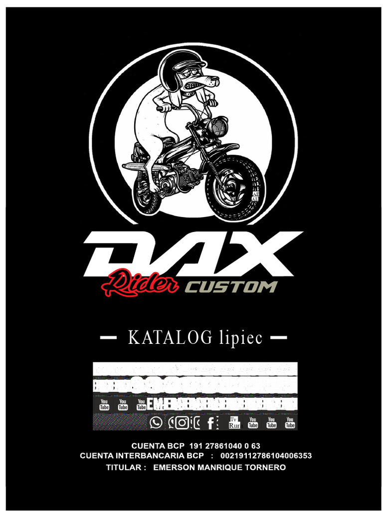 Katalog Lipiec Dax Riders Custom | PDF