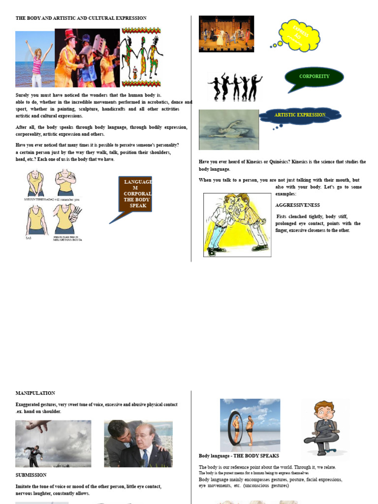The Body and Artistic and Cultural Expression | PDF | Body Language ...