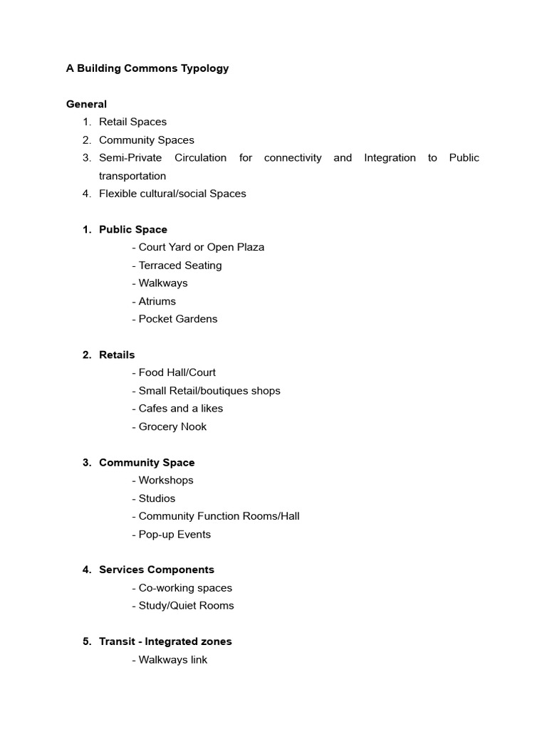A Building Commons Typology | PDF