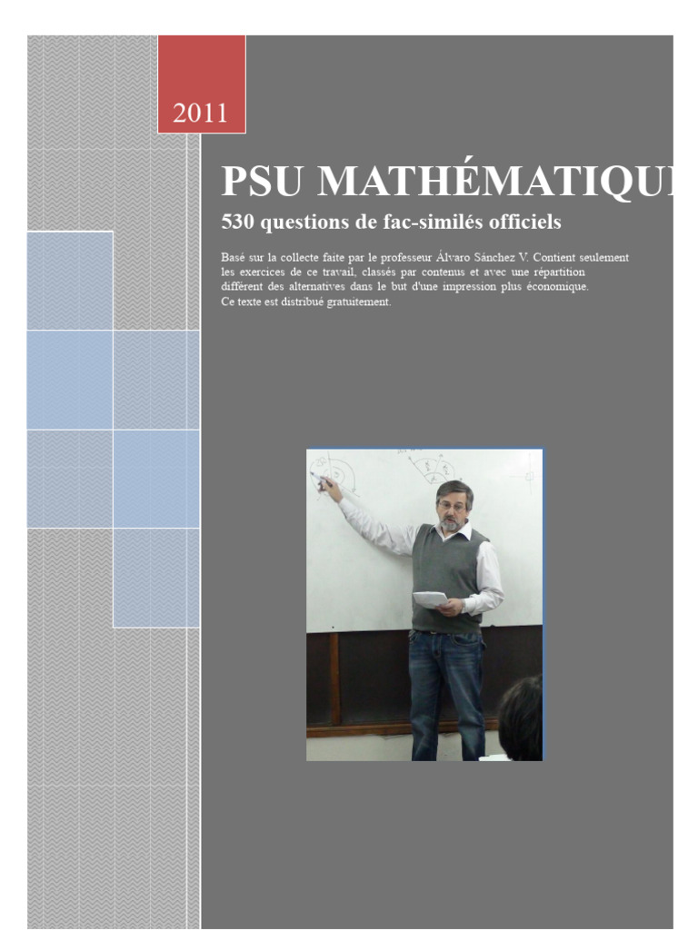 530 Questions de Mathématiques PSU | PDF