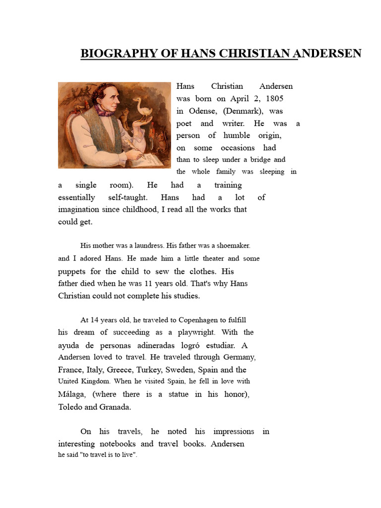 Andersen's Biography | PDF