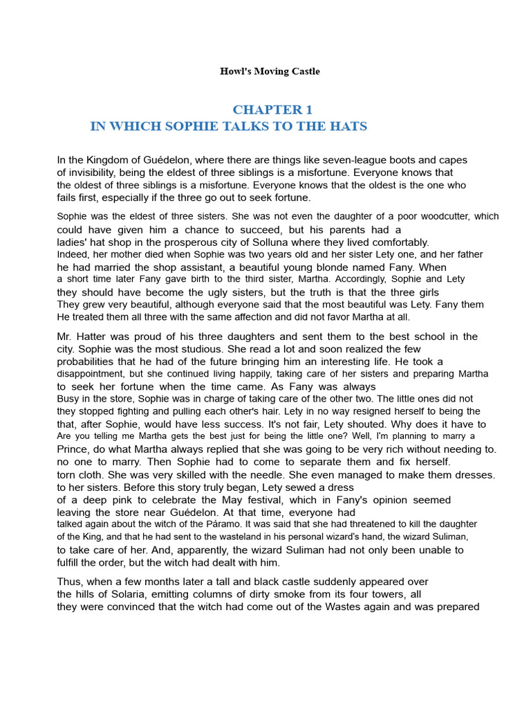 Howl's Moving Castle | PDF