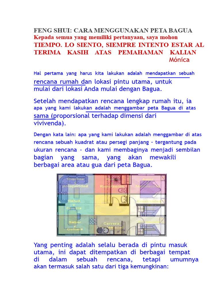 Peta Bagua Feng Shui | PDF