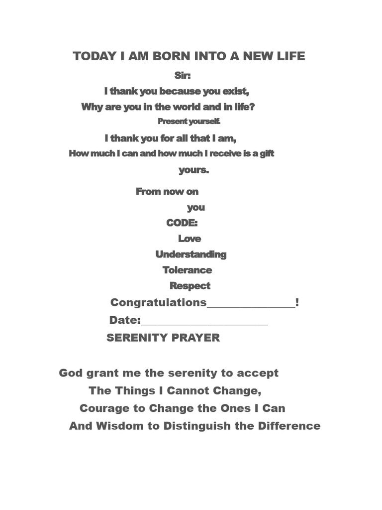 Today I Am Born Into A New Life | PDF