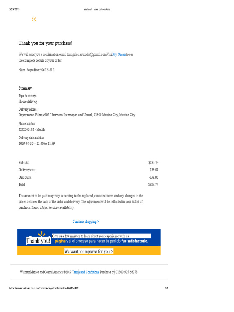 Walmart - Your Online Store PDF | PDF