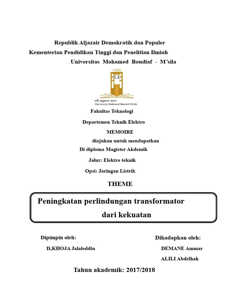 transformator daya | PDF