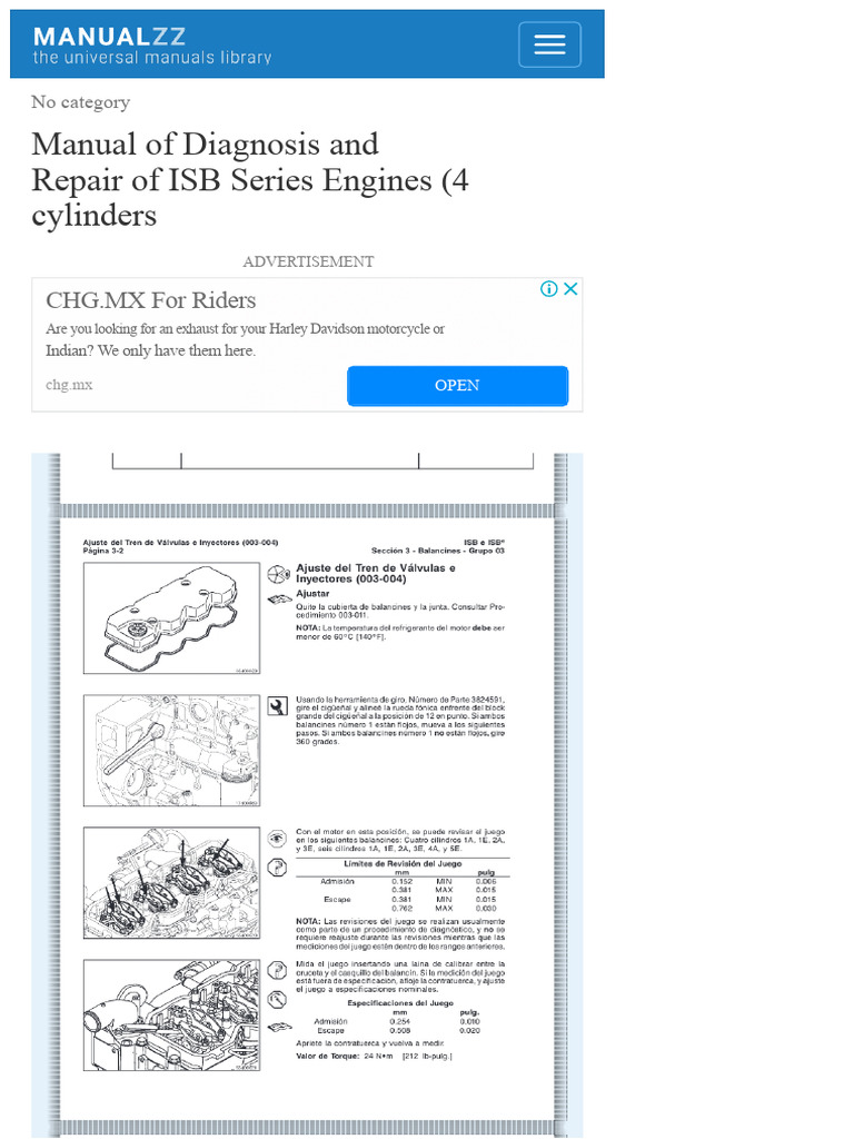 ISB Series Engine Diagnosis & Repair Guide | PDF | Vehicle Technology ...