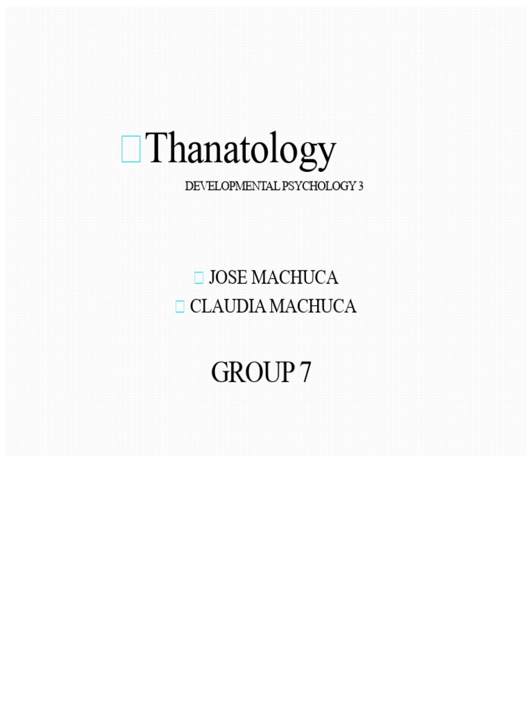 Thanatology and Its Fields of Application - Clau Jose | PDF | Death | Anger