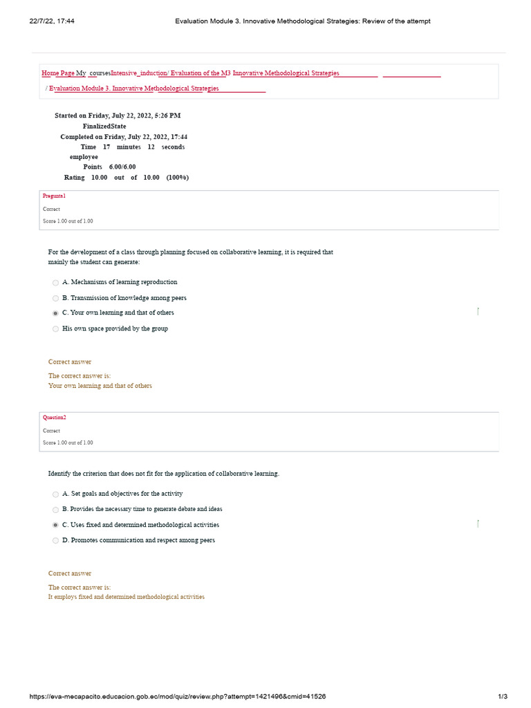 Evaluation Module 3. Innovative Methodological Strategies_ Review of ...