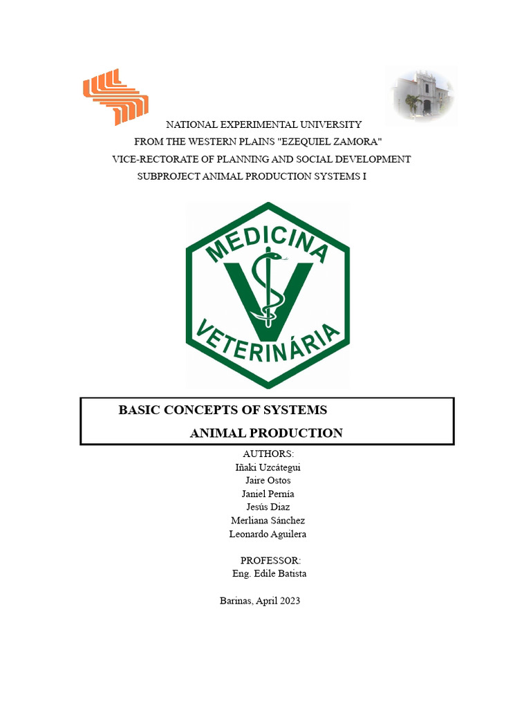 Animal Production Module 1 | PDF | System | Livestock