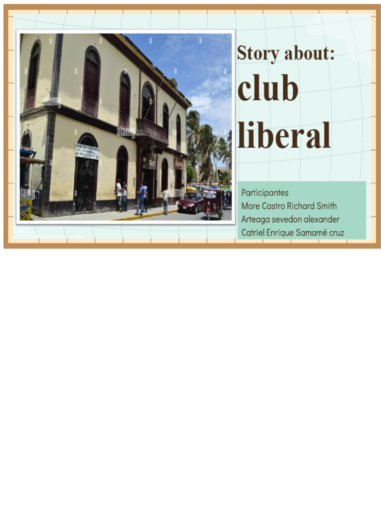 History of the Liberal Club Paita | PDF