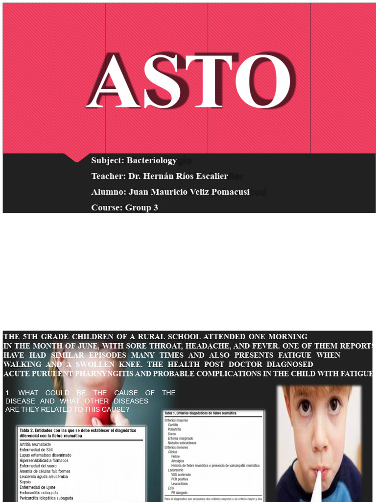 ASTO | PDF | Streptococcus | Diseases And Disorders