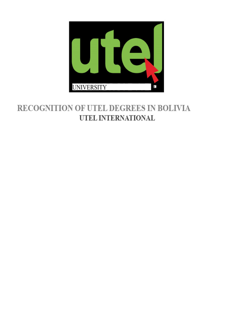 03. Recognition of UTEL Degrees in Bolivia (1) | PDF | Academic Degree ...