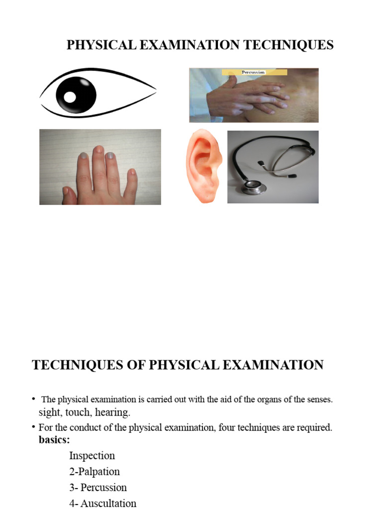 Techniques of Physical Examination | PDF | Physical Examination | Finger