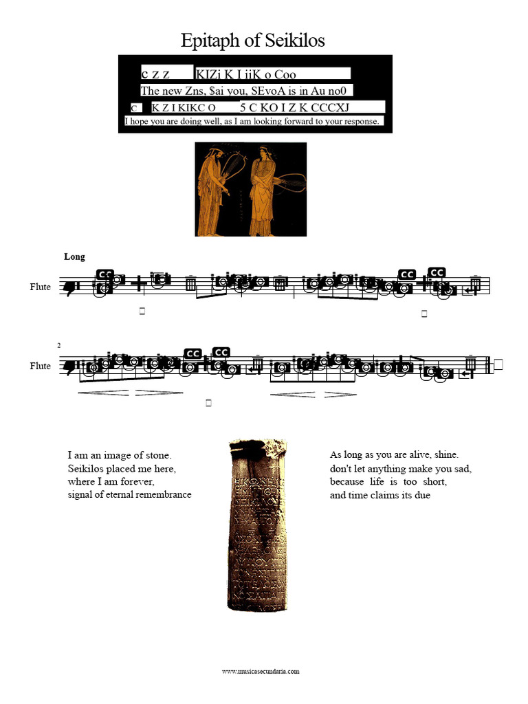 Epitaph of Seikilos.pdf | PDF